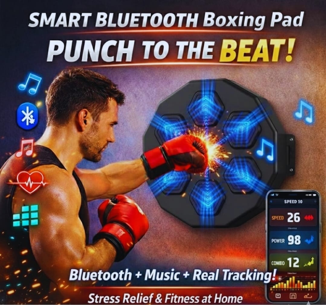 Stress Relief - Bluetooth Wall Target Punching Boxing Pad with Music ...